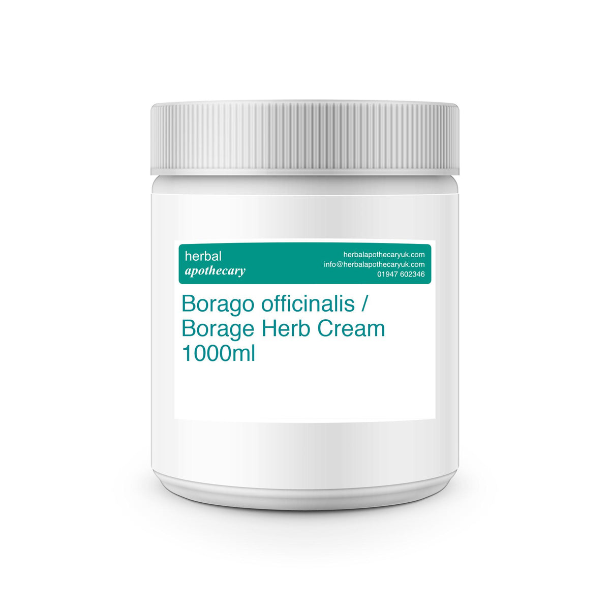 Borago officinalis / Borage Herb Cream 1000ml — Herbal Apothecary UK